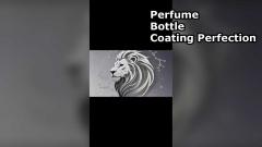 Pink and blue perfume bottle coating of uv line
