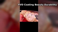 Vacuum coating on the case and strap