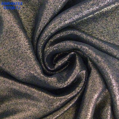 China F5308-TJ lady fashion polyester chiffon gold pressed finihsing for sale