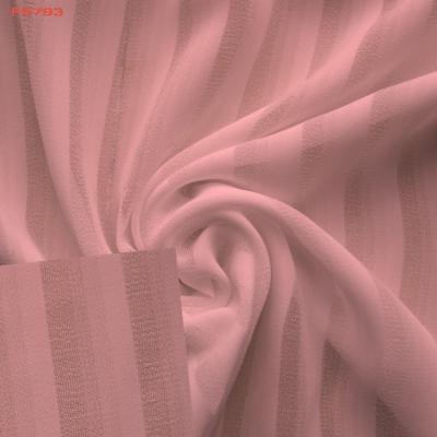China F5793 lady fashion fabric poly chiffon stripe for sale