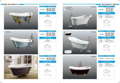 Cina Bagno vintage articoli igienici vasca da bagno acrilica indipendente con funzione di ammollo e posizione del drenaggio centrale in vendita