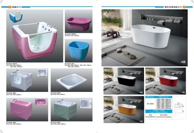 Cina Finitura lucidata Bagno moderno vasca da bagno progettista Bagno indipendente 600mm 580mm altezza in vendita