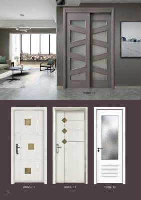 China Customizable 60mm-100mm Interior WPC Door Flat WPC Laminate Doors for sale