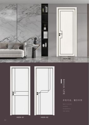 Cina Porta WPC a prova di muffa per bagno con pellicola in PVC da 0,16 mm in vendita