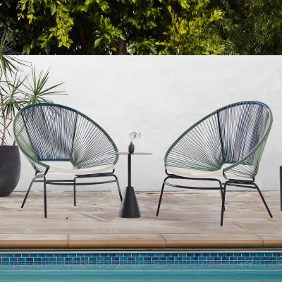 China Minimalist Design Modern Outdoor Patio Furniture Metal Patio Chairs Anti Corrosion for sale