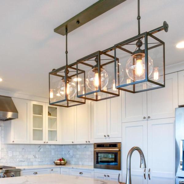 Quality Dining Room 3 Light Pendant Adjustable Voltage 110-240V Dining Table Drop Lights for sale