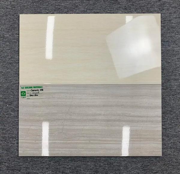 Quality Light Yellow Polished Ceramic Tile 400x800mm Marble Effect Ceramic Tiles for sale