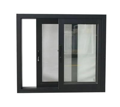 China Easy Installation 85mm Double Glazed Double Hung Aluminium Windows UV Protection for sale