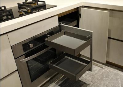 China User Friendly  Residential Kitchen Cabinets White Kitchen Cupboard OEM ODM for sale