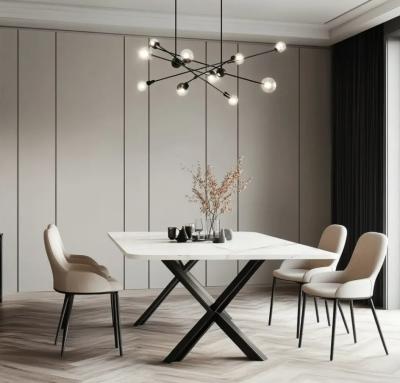 China Sleek And Functional Home Living Room Furniture Dining Room Table Set for sale