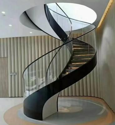 Cina Balustrade di acciaio e vetro spazzolate con diversi stili di decorazione in vendita