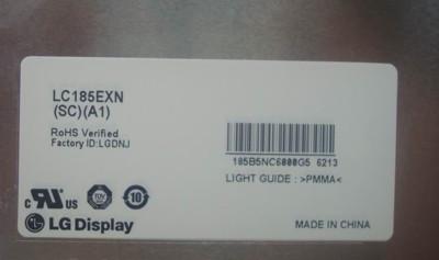 China LG 18.5 Inch LCD TV Panel LC185EXN-SCA1 30 Pin 16.7M Color 300cd/m2 Brightness for sale