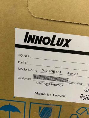 China 20 Pin Connector Industrial Monitor Display 12.1'' 800*600 Pixels Innoux G121AGE-L03 for sale