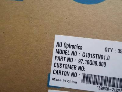 中国 10.1インチWSVGA 117PPI産業LcdのスクリーンAUO G101STN01.0 250cd/M2 販売のため