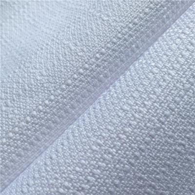 Cina 300D*300D Stoffa di divano tessuto Lino di colore massiccio come lo spessore Jacquard Polyester Slub Tweed Stoffa in vendita