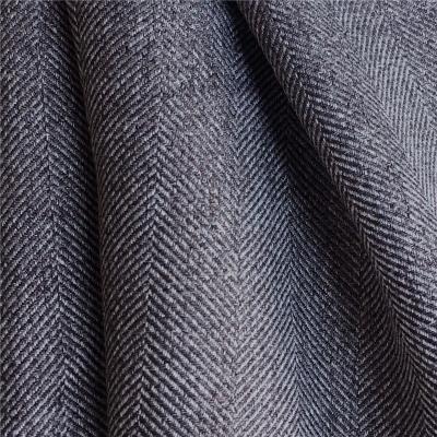 China 100% polyester zwaargewicht aswol imitatie cation geweven breed haringbeen stof voor winterjas Te koop