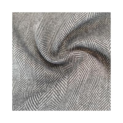 China Kleid Atembartig Wasserdicht 100% Polyester 300d Kationisch Melange Heringbone Denim Stoff zu verkaufen