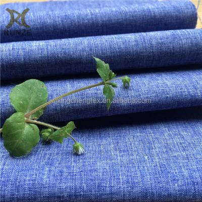 Cina 150D tessuto melange bicolore poliestere cationico 120GSM finissimo tessuto semplice per divano cuscino in vendita