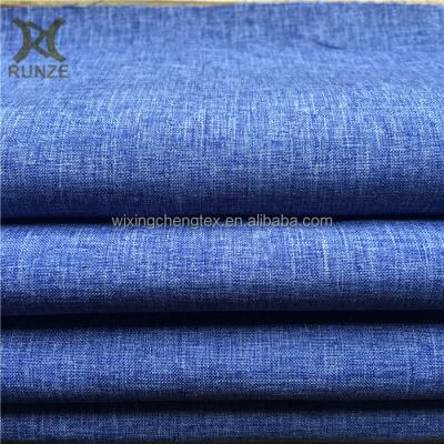 Cina 150D tessuto melange bicolore poliestere cationico 120GSM finissimo tessuto semplice per divano cuscino in vendita