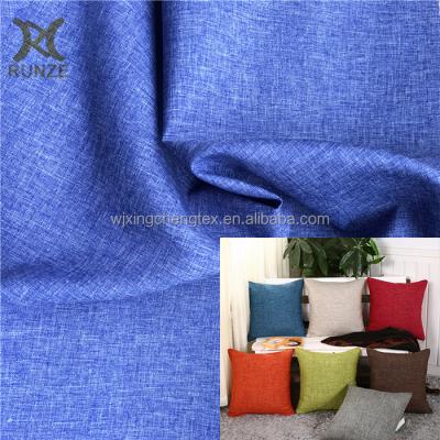 Cina 150D tessuto melange bicolore poliestere cationico 120GSM finissimo tessuto semplice per divano cuscino in vendita