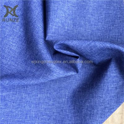 Cina 150D tessuto melange bicolore poliestere cationico 120GSM finissimo tessuto semplice per divano cuscino in vendita