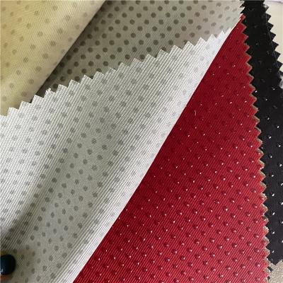 China 150gm Dicke Polyester Twill Silikon Dot Beschichtete Stoff für Babyschuhe und Haustiere Bett zu verkaufen