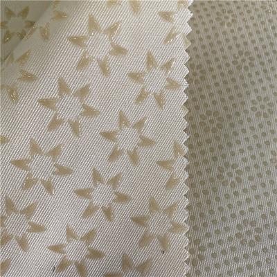 China 150gm Dicke Polyester Twill Silikon Dot Beschichtete Stoff für Babyschuhe und Haustiere Bett zu verkaufen