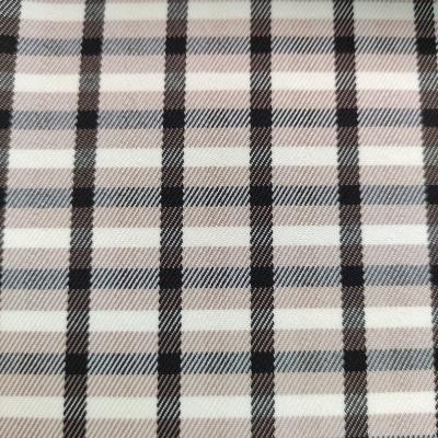 Cina Stoffa di twill in stile a piastre 100% di poliestere per abiti e abiti di peso medio in vendita