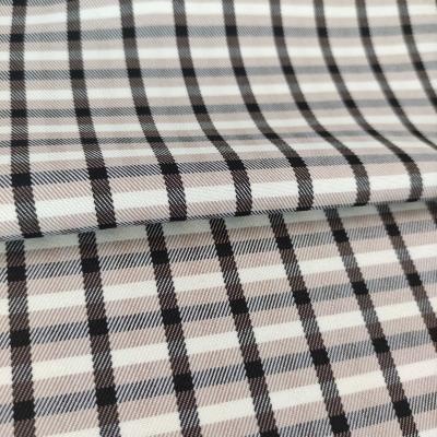 Cina Stoffa di twill in stile a piastre 100% di poliestere per abiti e abiti di peso medio in vendita