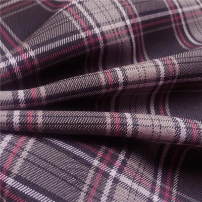 Cina Filati di poliestere tinti Twill tessuti in reticolo a quattro colori per abiti da donna in vendita