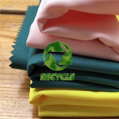 Cina Stoffa di poliestere riciclato 100% in stile semplice Stoffa RPET certificata GRS per abiti in vendita