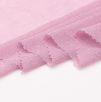 Cina Larghezza 145cm Nero puro, tessuto di chiffon semplice e morbido, adatto per abiti da donna. in vendita
