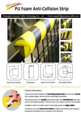 China PU foam adhesive wall bumper guards for sale