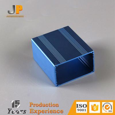 China Powder coated aluminum profiles with oxidation blue color, 15 years manufacturer in China for sale