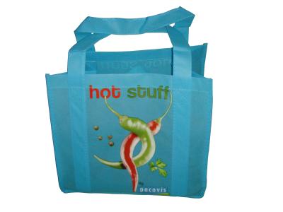 중국 돋을새김 파란 80gsm 비 길쌈한 직물은, 주문 ECO 부대 자루에 넣습니다 판매용