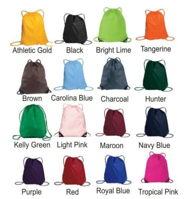 China 210D 190T PP Non Woven Bags / Heat Printing Polyester Drawstring Bag for sale
