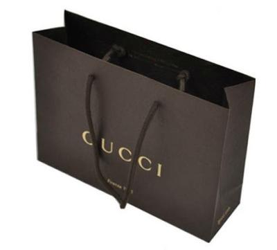 China 200gsm Art Recycled Paper Bags , Embossing Shoes Paper Bags for sale