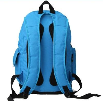 China Blue Silk Screen Print Kids School Backpacks with Fashion Design for sale