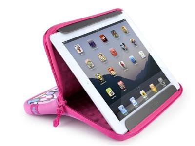 China Customized Velvet Tablet PC Pouch / Flannel Tablet Sleeve Case for sale
