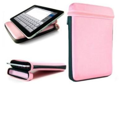 China Pink Soft Flannel Cloth Tablet PC Pouch , Universal Tablet Pc Bag for sale