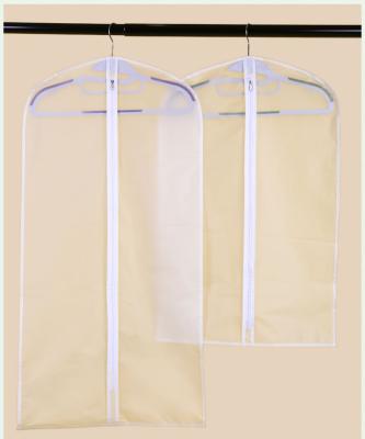 China Transparent PVC Suit Cover Garment Bag with Hot Transfer Printing for sale