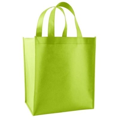 China Verde impresso não tecido do saco de compras 90gsm dos bens para o supermercado à venda