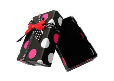 China Small Cardboard Gift Box Matt Lamination Ribbon Decorative Gift Box for sale