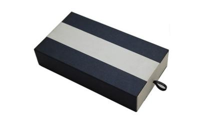 China Black Recycled Cardboard Gift Boxes , Small Gifts Packaging Offset printing for sale