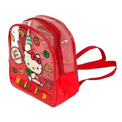 China Small Clear PVC Backpack Bag For Girls for sale