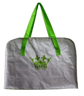China Canvas PP Woven Shopping Bags Tape Handle for sale