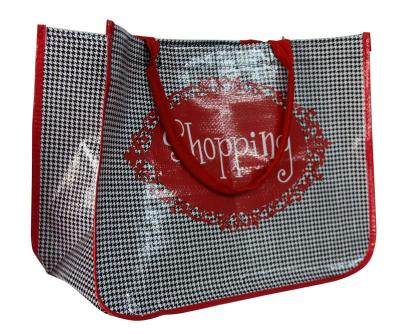 China Environmental Water Proof PP Woven Shopping Bags With 4C Printing for sale