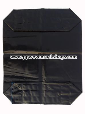 China Black PE Plastic Valve Sealed Bags for Packing Activated Carbon / 25kg Valve PE Sacks for sale