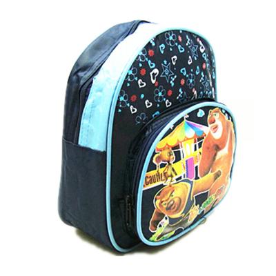 China blue color kids school backpack for sale