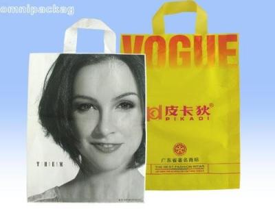 Cina L'un sacchetto della spesa riutilizzabile di strato, abitudine ha stampato i sacchetti della spesa del LDPE per il negozio dell'abbigliamento in vendita